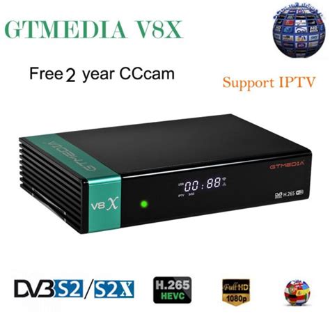 GTMEDIA V8X Full HD 1080P DVB S S2 S2X FTA Digital Satellite Receiver