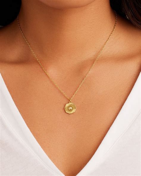 Birthstone Coin Necklace Gorjana