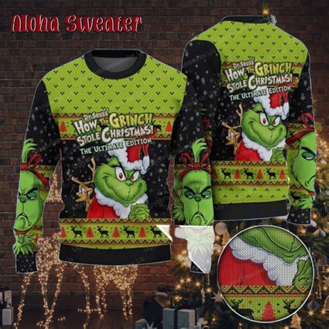 Dodg Grinch Christmas La Ugly Christmas Sweater Aloha Ugly Christmas