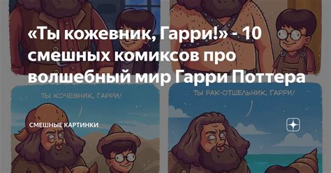 «Ты кожевник Гарри 10 смешных комиксов про волшебный мир Гарри Поттера Смешные картинки