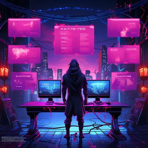 Premium Photo Cyber Pop Up Ui Hacking Themed Game Console Stealth
