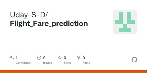 Github Uday S D Flight Fare Prediction