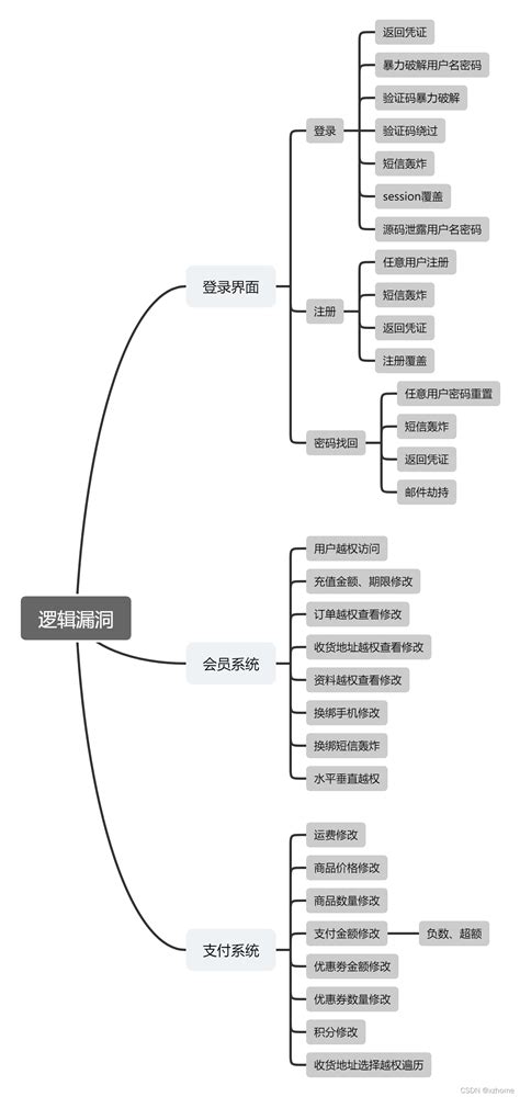 逻辑漏洞思维导图逻辑漏洞的思维图怎么画 Csdn博客