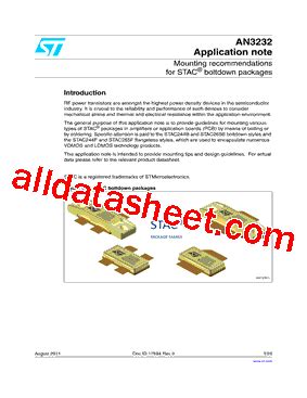 AN3232 Datasheet(PDF) - STMicroelectronics