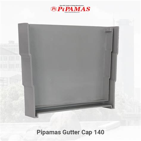 Jual Tutup Talang Air Kotak PVC Pipamas Gutter Cap 140 Kab Bandung