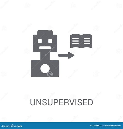 Unsupervised Learning Icon Trendy Unsupervised Learning Logo Co Stock