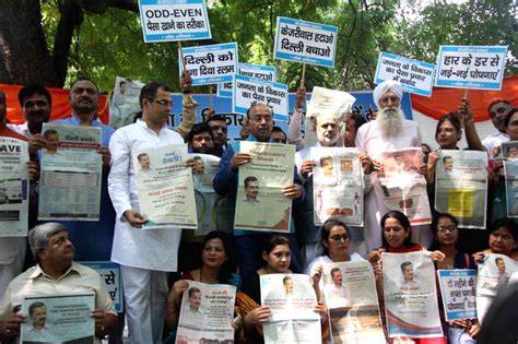 Bjp Protests Against Delhi Government
