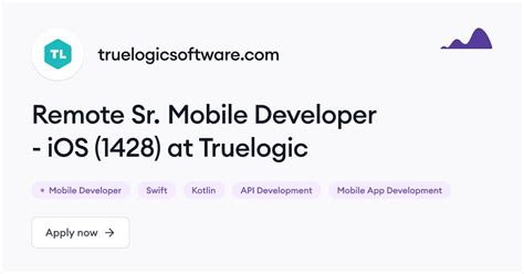 😀 Truelogic Is Hiring A Remote Sr Mobile Developer Ios 1428 Rhimalayasapp