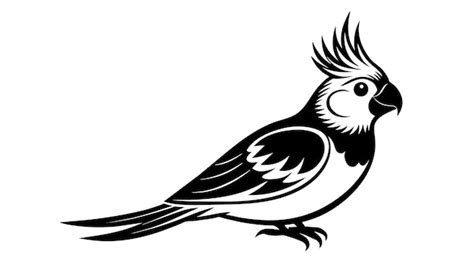 Premium Vector Cockatiel Vector Illustration Exquisite Avian Art For