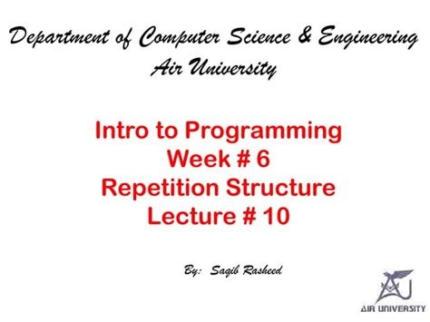 10 Lecture 10 Nestedloop Ppt