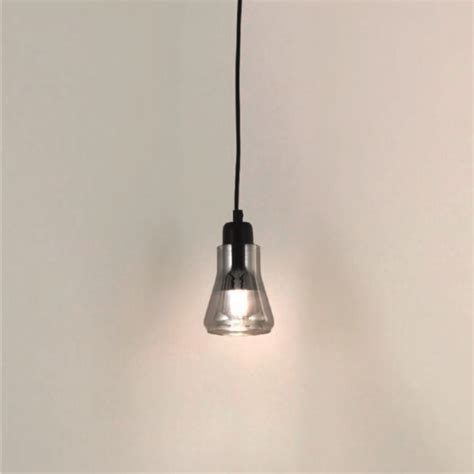 Lámpara colgante Grey Tall con tulipa de cristal esfumado Boutique de Luz