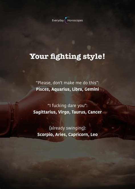 Zodiac Signs That Can Fight