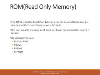 Ram And Rom Pp Ppt