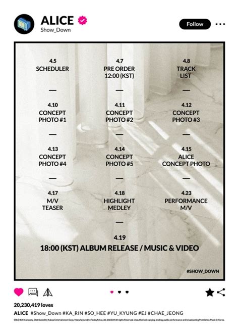 앨리스 19일 5인조 체제 컴백…도아·연제 활동 일시 중단