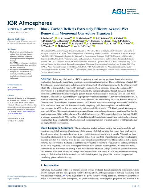 Black Carbon Reflects Extremely Efficient Aerosol Wet Removal In Monsoonal Convective Transport