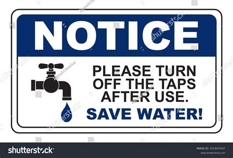 Sign Illustration Notice Please Turn Off Stock Illustration 2214674347