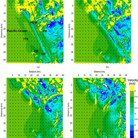 Estimated Ocean Surface Current Velocity U S Cm S A 330˚ B