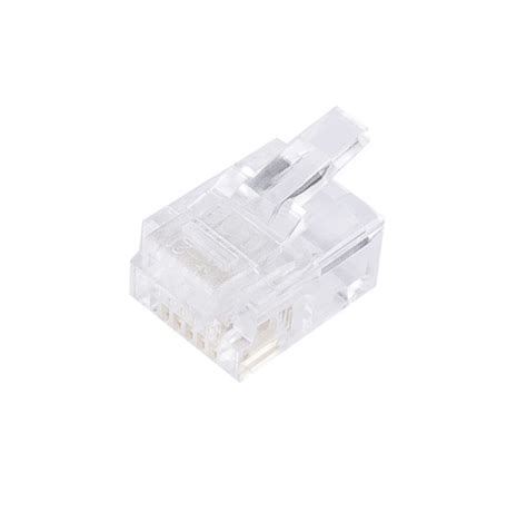 High-Quality Unshielded 6P6C Plugs (RJ126P6CR) - Component Buddy