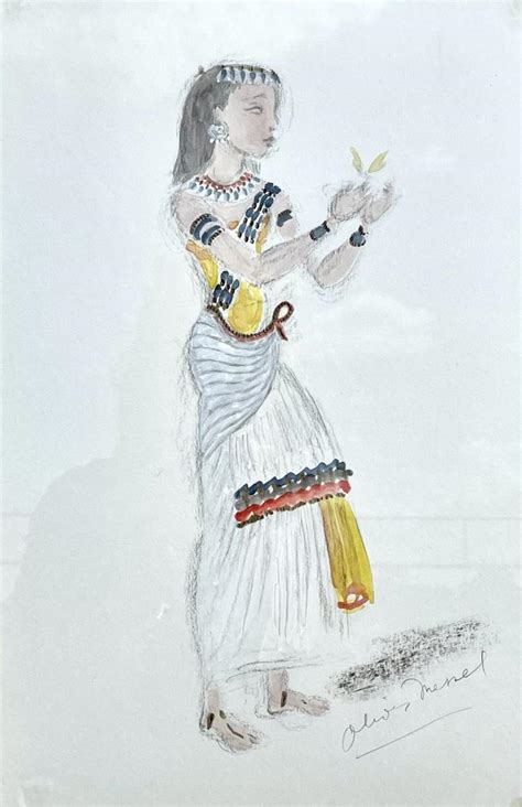 Oliver Messel Egyptian Costume Design Caesar And Cleopatra Bada