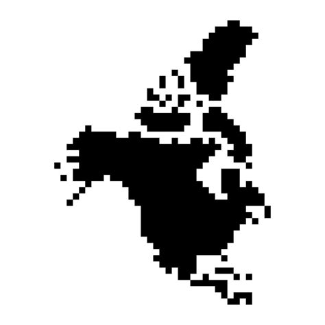 mapa de pixels da américa do norte ilustração vetorial Vetor no Vecteezy