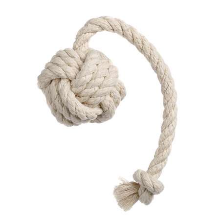 Мяч для собак Doglike Dental Knot канатный большой Белый D-2356-W ...
