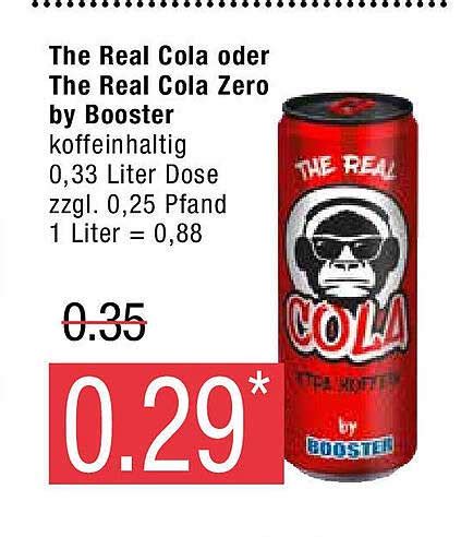 The Real Cola Oder The Real Cola Zero By Booster Angebot bei Marktkauf ...