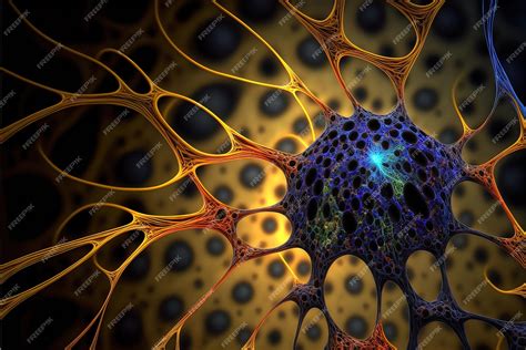 Premium Photo Macro View Of Neuron Inside Brain Nerve Cell With Dendrites Illustration