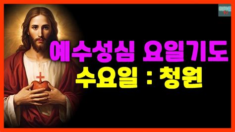 가톨릭 예수성심 요일기도 수요일 청원 배경음 Youtube