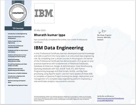 Informatica Dataengineering Ibm Coursera Dataanalytics Professionaldevelopment Bharath Ippa