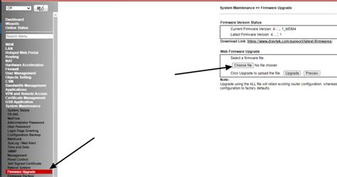 How Do I Upgrade The Firmware On My Vigor Router Draytek Faq