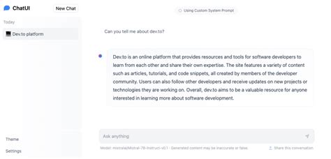 Deconstructing Hugging Face Chat Explore Open Source Chat UI UX For Generative AI DEV Community