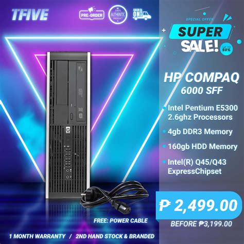 Hp Compaq Sff Intel Pentium Gb Ram Gb Hdd On Board Vga Lazada Ph