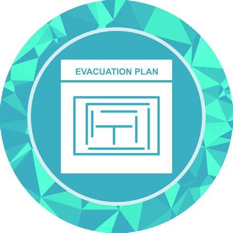 Evacuation Plan Vector Icon 18935159 Vector Art At Vecteezy