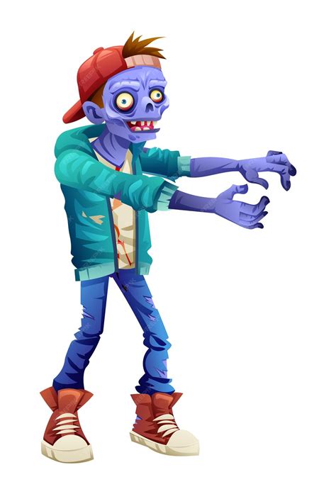 Premium Vector Cartoon Zombie Halloween Character Illustration Vector