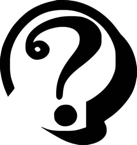 Premium Vector Question Minimalist And Flat Logo Vector Illustration