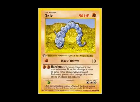 Onix C 56102 En Base Set 1st Edition Snkrdunk