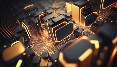 Premium Photo Modern Technology Background Generative Ai