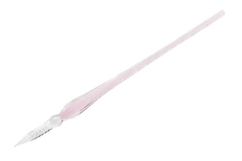 Jacques Herbin Twisted Glass Dip Pen Rose The Goulet Pen Company