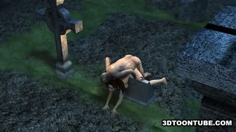 Busty 3d Cartoon Babe Getting Fucked Hard By A Zombie Eporner