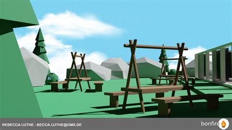 Rebecca Luthe Low Poly Environment For Bonfire Hq
