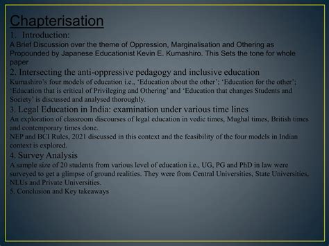 Anti Oppressive Pedagogies In Legal Education Pptx