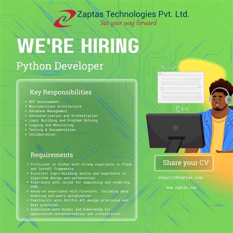 zaptas technologies pvt ltd on linkedin hiring pythondeveloper