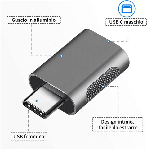 Câble Adaptateur Usb Otg Femelle Vers Usb Type C Mâle Boutique Kt
