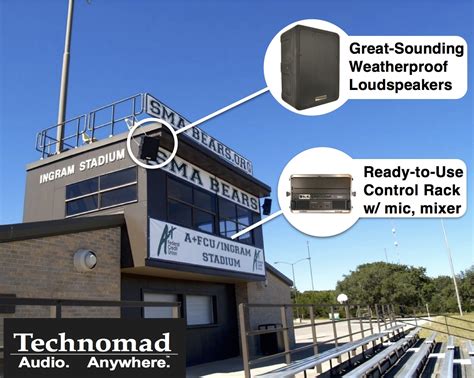 Install Systems Technomad Weatherproof PA Systems For Stadiums