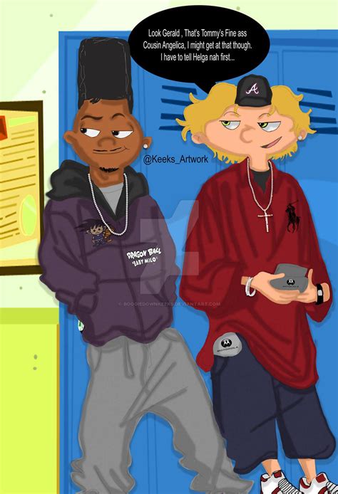 Hey Arnold Gerald And Arnold Chillin By Boogiedownkeeks On Deviantart