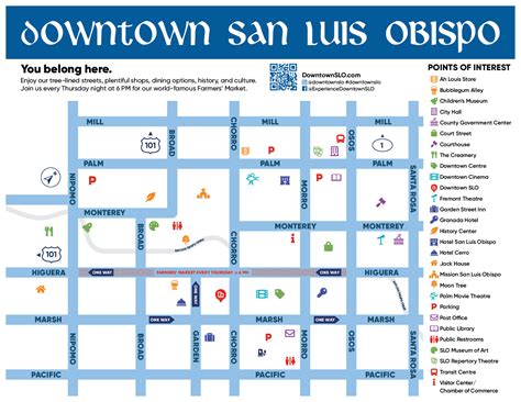 San Luis Obispo California Area Map Light Hebstreits
