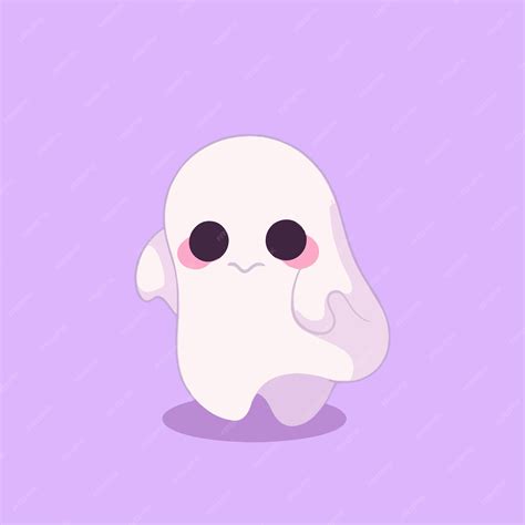 Premium Vector Cute Cartoon Ghost Cartoon Illustration Vector