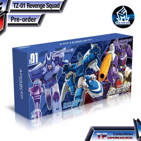 [tbc] Mech Fans Toys Advanced Tz 01 Revenge Squad 3 Pack Tf Upgrader