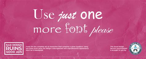 Don T Use Too Many Fonts Graphic Design Services Cleveland