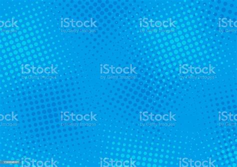 레트로 만화 파란색 배경 하프톤 도트입니다 벡터 일러스트 레이 션에 팝 아트 스타일 배경 주제에 대한 스톡 벡터 아트 및 기타 이미지 배경 주제 파란색 그라데이션